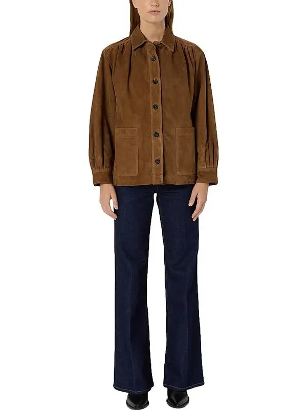 Gerard Darel Nomelie Suede Jacket - Straw