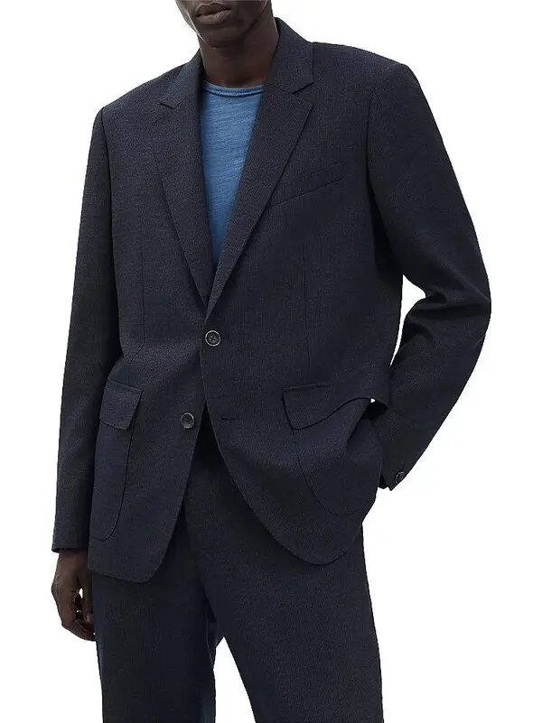 Rag & Bone Butler Italian Regular Fit Blazer - Navy