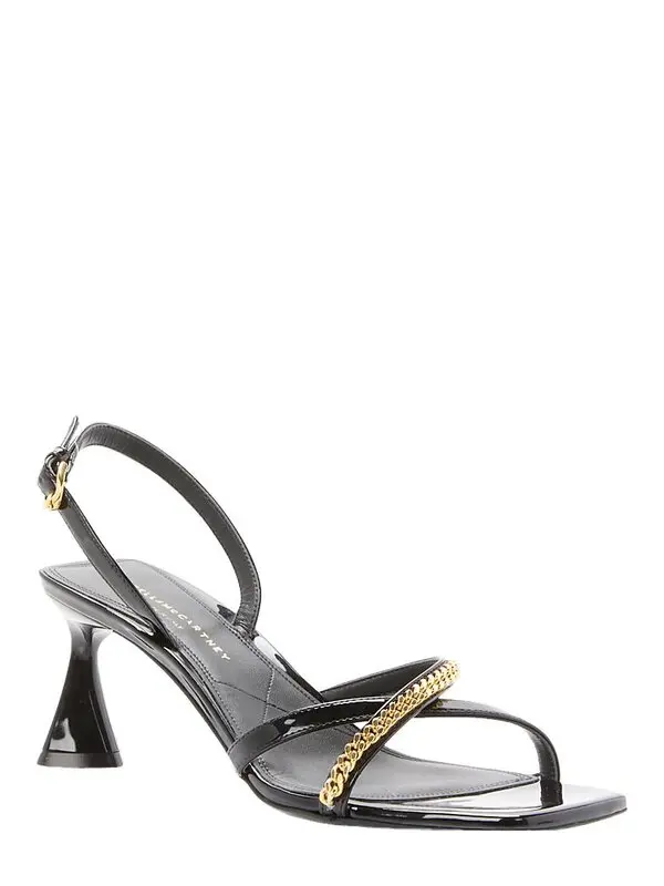 Stella McCartney Elsa Chain Strap Sandals - Black