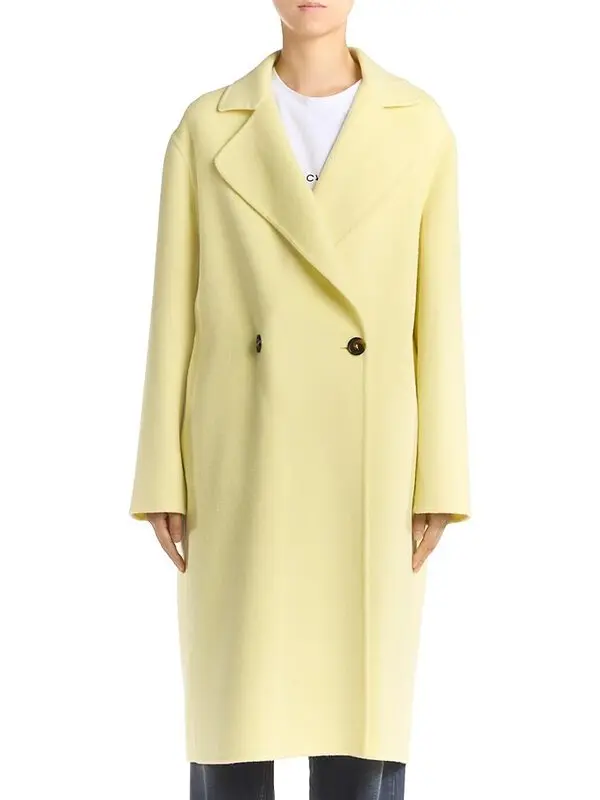 Stella McCartney Iconic Wool Coat - Sherbert Yellow