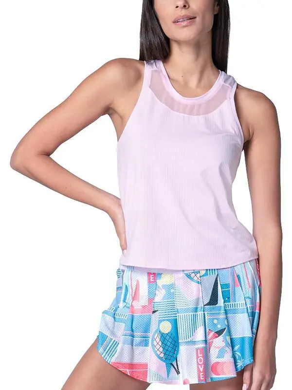 Lucky In Love Goddess Hip Fit Tank - Pink