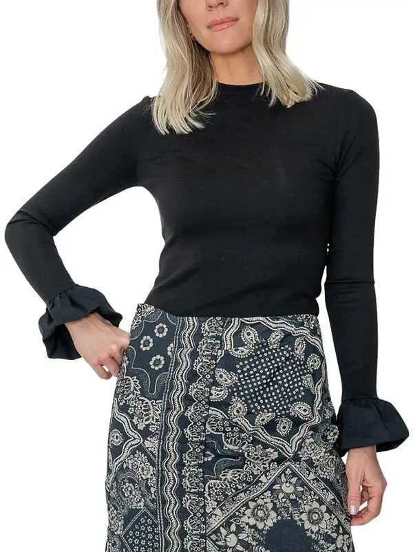 WEST OF Vivi Knit Top - Black