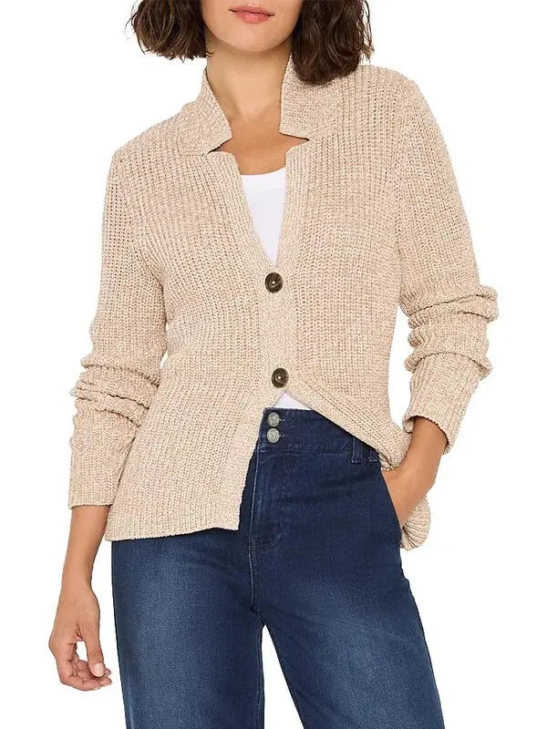 NIC+ZOE Shaker Knit Cardy Jacket - Neutral Mix