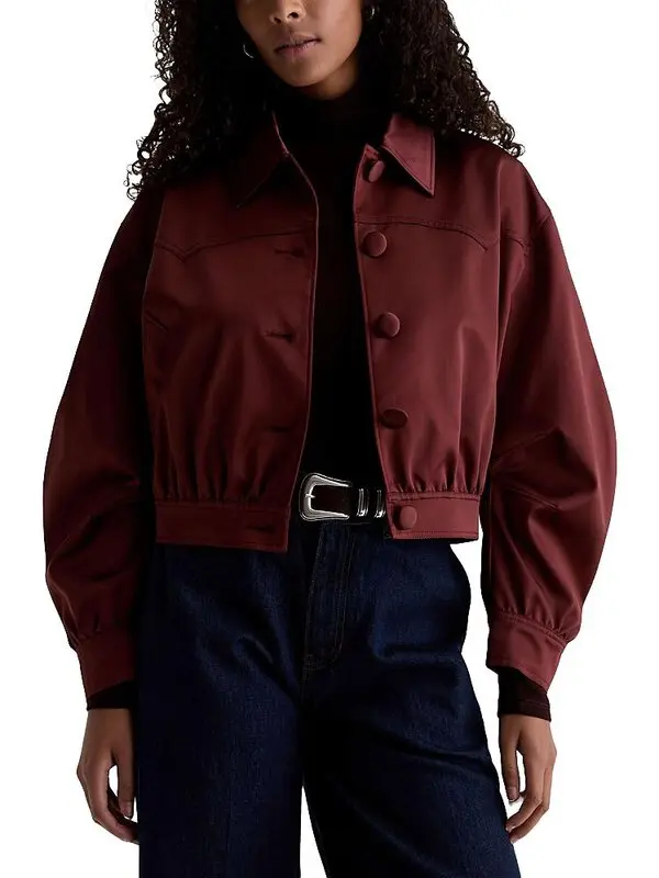 Ag Tana Bomber Jacket - Cranberry