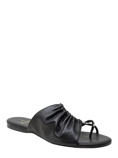 Linea Paolo Lane Toe Loop Sandal - Black