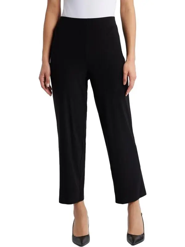 Anne Klein Knit Wide Leg Pants - Anne Black