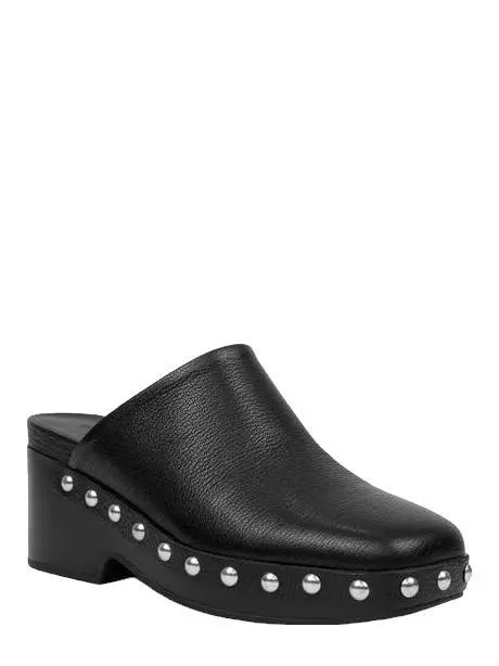 Aerosoles Cheryl Stud Clog - Black Leather With Studs