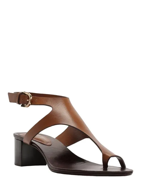 ALEXANDRE BIRMAN Eliah Block Heel Sandal - Espresso