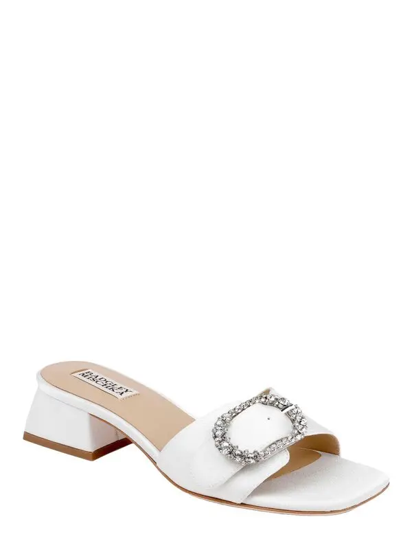 Badgley Mischka Odalys Sandal - White Crepe