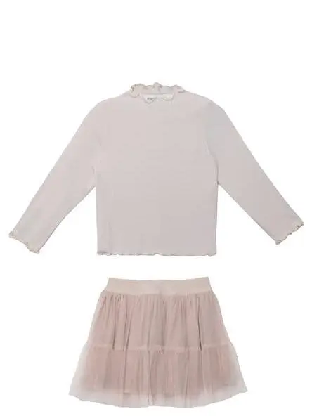 ISOBELLA & CHLOE Ballerina Two Piece Set - Pink/ White