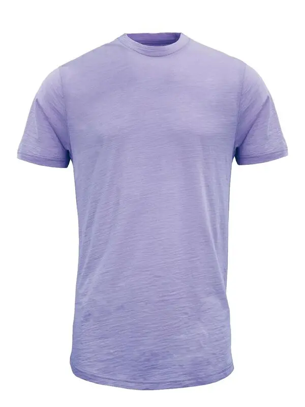 LORDS OF HARLECH Cassius Merino Wool Jersey Crew Neck T-shirt - Lavender