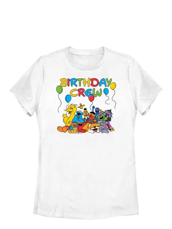 SESAME STREET® Birthday Crew Graphic T-shirt - White