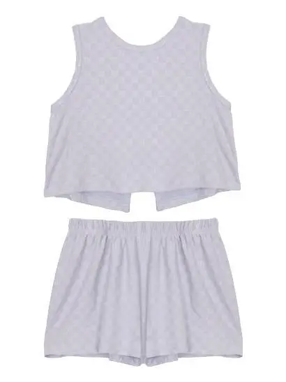 MABEL + HONEY Girls' Two-piece Set - Purple