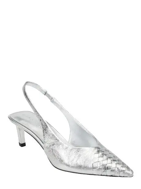Marc Fisher Rilly Slingback Pump - Metallic Silver