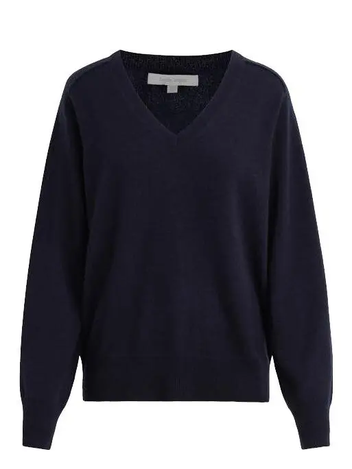 FAVORITE DAUGHTER The Ryann V-neck Cashmere Sweater - Navy