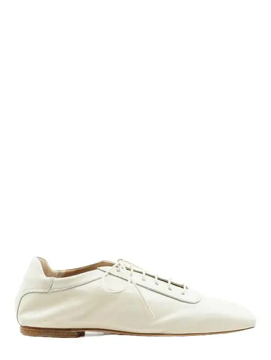 ANDREA GOMEZ Antonia Full Leather Oxford - White