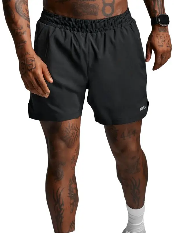 2xu Aero 5" Shorts - Black/silver Reflective