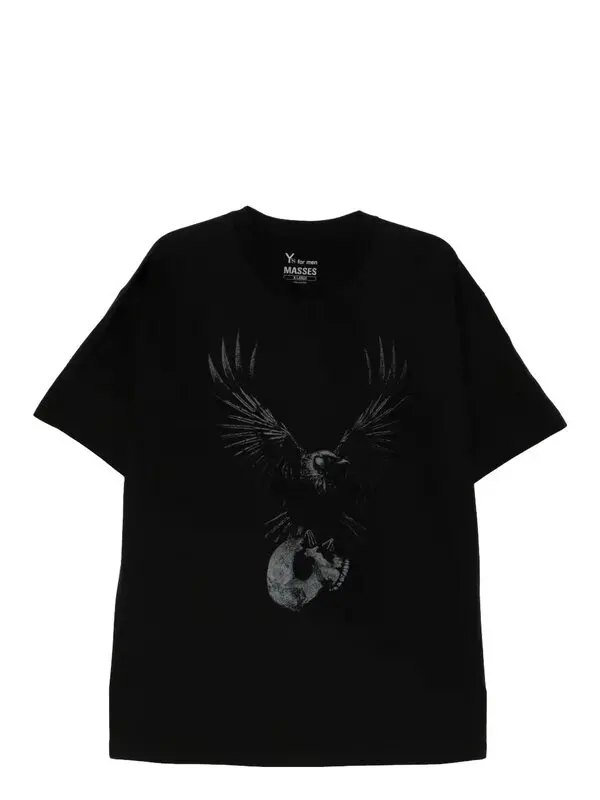 Y’s For × Masses Printed T-shirt - Black