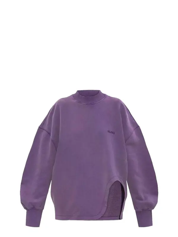 Attico Side-slit Sweatshirt - Purple