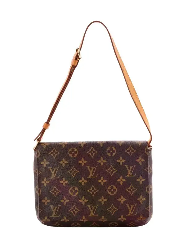 LOUIS VUITTON Musette Tango Handbag Monogram Canvas Shoulder Bag - Brown