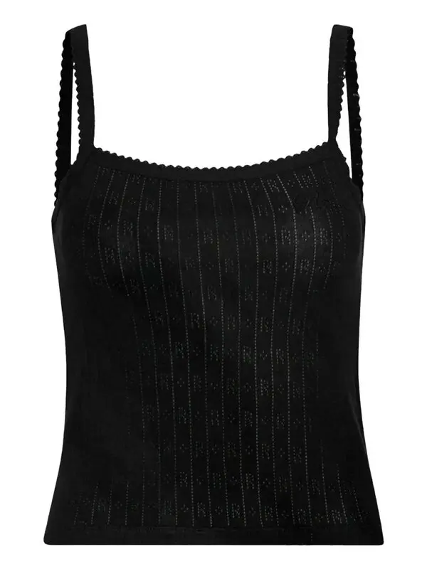 Remain Birger Christensen Pointelle Top - Black