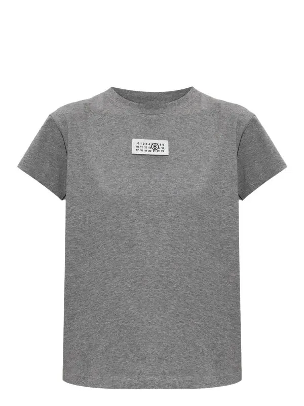 MAISON MARGIELA Patch Cotton T-shirt - Grey