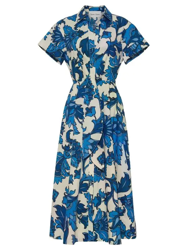 Cara Cara Asbury Floral Midi Dress - White