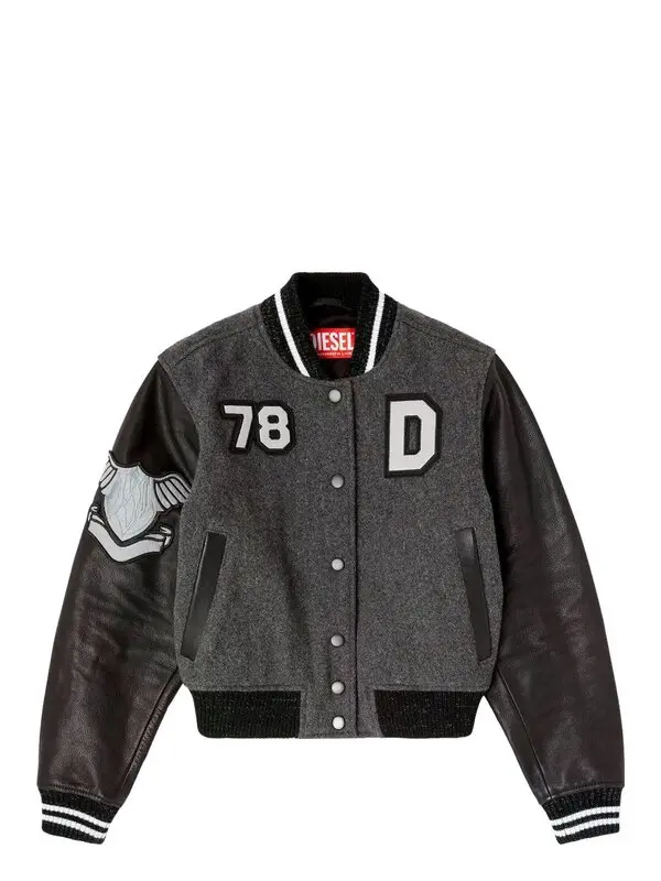 DIESEL® L-real-cp Phoenix-embroidered Jacket - Grey