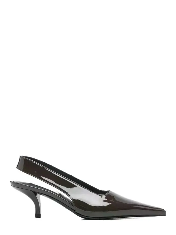TOTEME Slingback Calf Leather Pumps - Brown