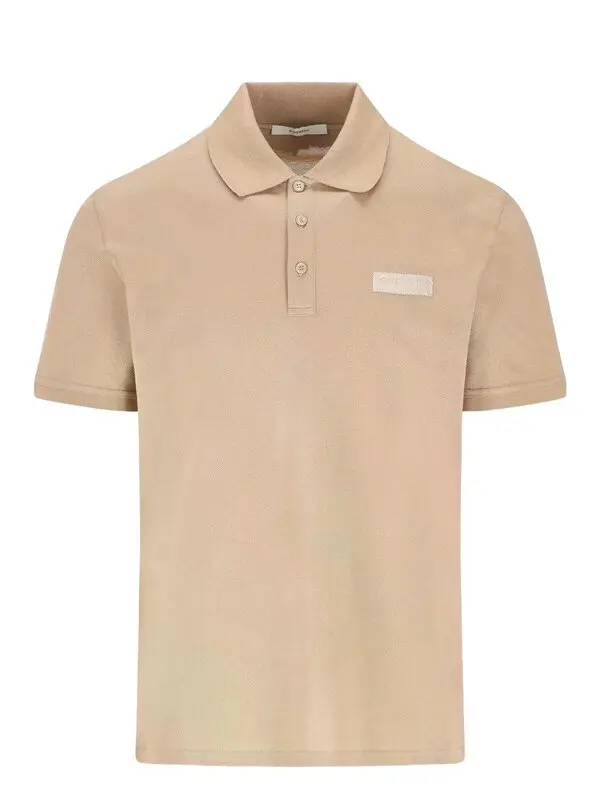 Givenchy Grosgrain Ribbon Polo Shirt - Neutrals