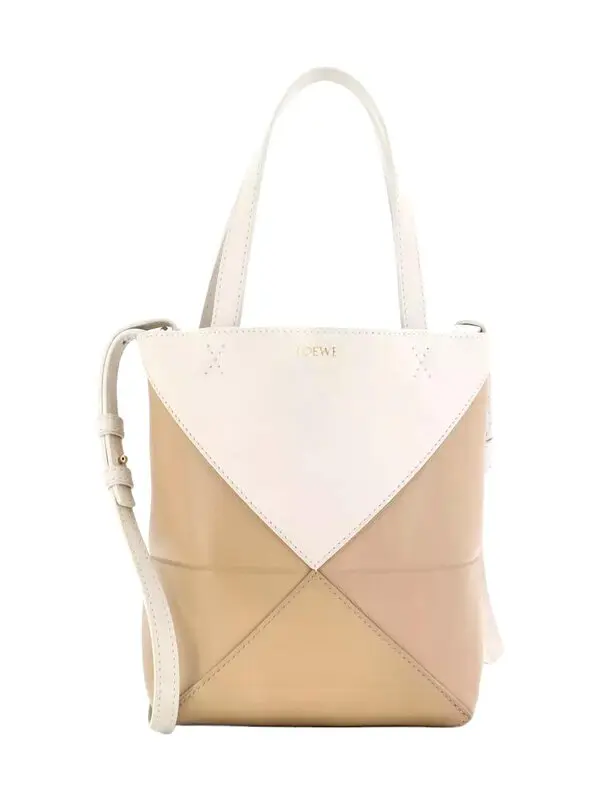 Loewe Puzzle Fold Mini Tote Bag - Neutrals