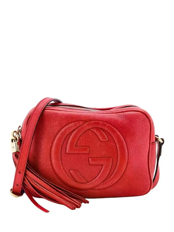 Gucci Soho Disco Leather Crossbody Bag - Red