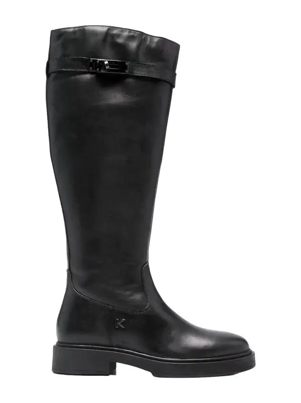 KEYS Buckle Strap Boots - Black