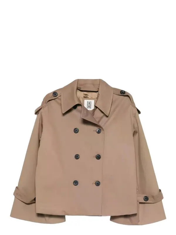 BY MALENE BIRGER Alisandra Double-breasted Military Jacket - Brown