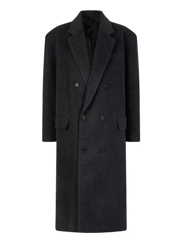 STUDIO TOMBOY Double-breasted Blended Coat - Grey