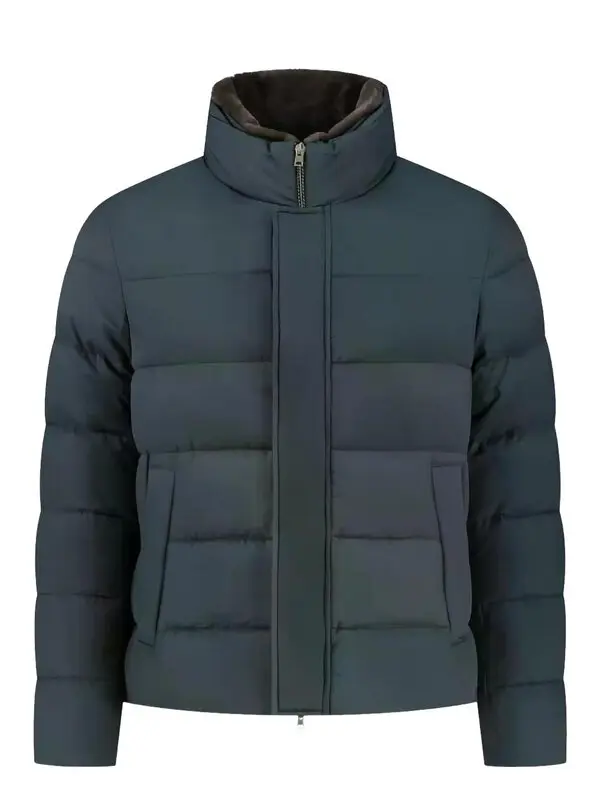 Herno Fur-collar Puffer Jacket - Blue