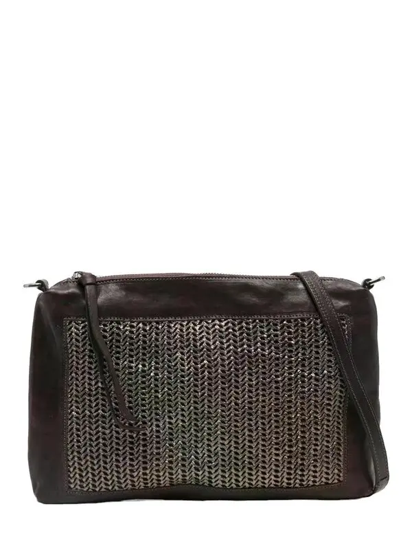 SOMMET Alicia Woven Satchel - Brown