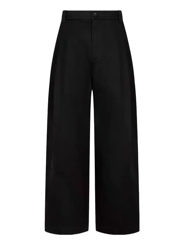 STUDIO TOMBOY Pleated Belt-loops Trousers - Black