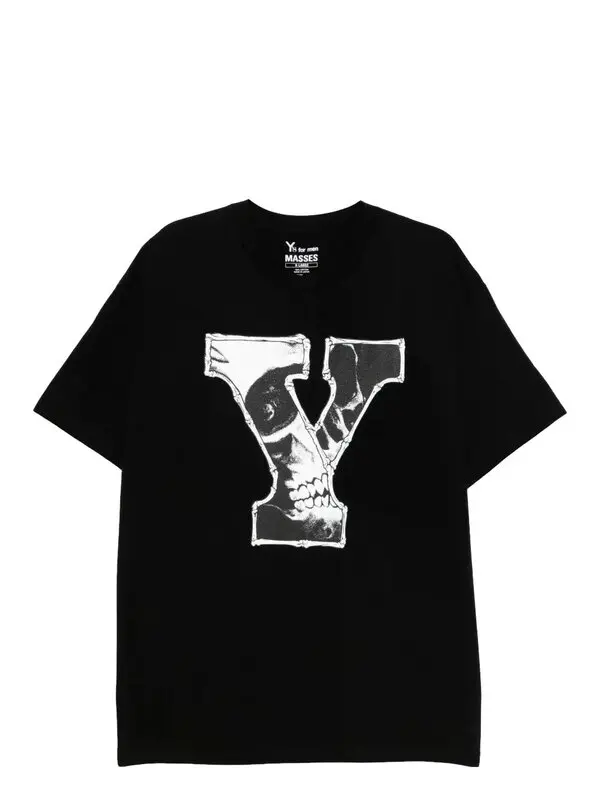 Y’s For × Masses Printed T-shirt - Black