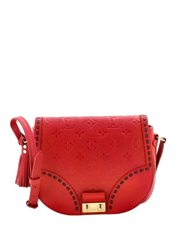 LOUIS VUITTON Junot Crossbody Bag Monogram Empreinte Leather - Red
