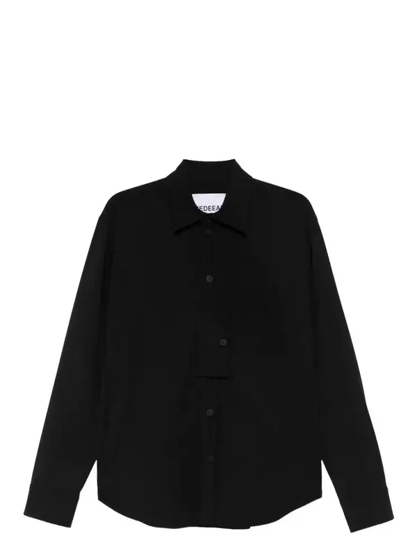 MEDEEA Reversed-pocket Shirt - Black