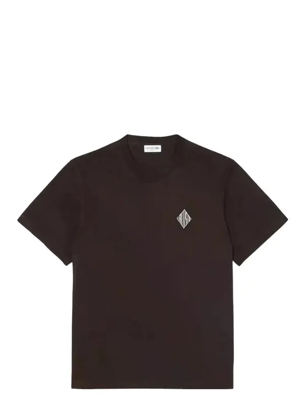 Lacoste Diamond-badge T-shirt - Brown