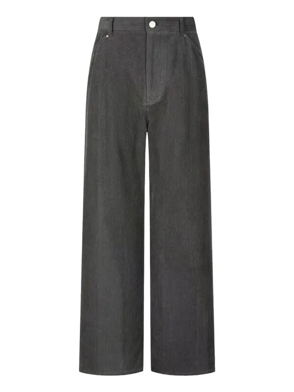 STUDIO TOMBOY Corduroy-effect Trousers - Grey
