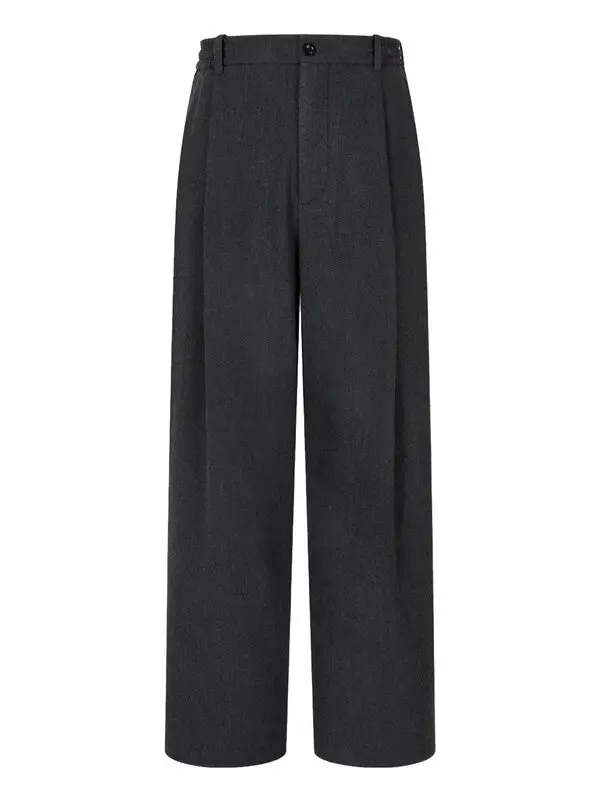 STUDIO TOMBOY Houndstooth Pleated Trousers - Grey