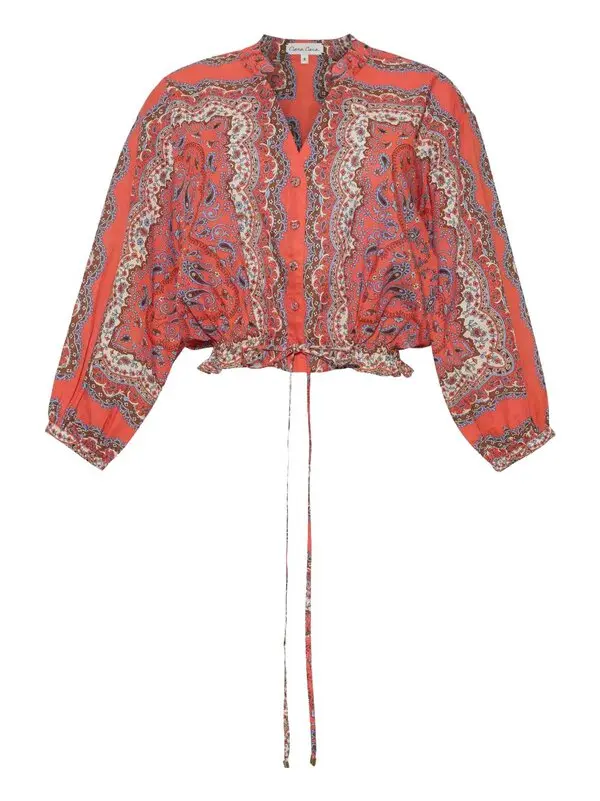 Cara Cara Perrin Paisley Shirt - Orange