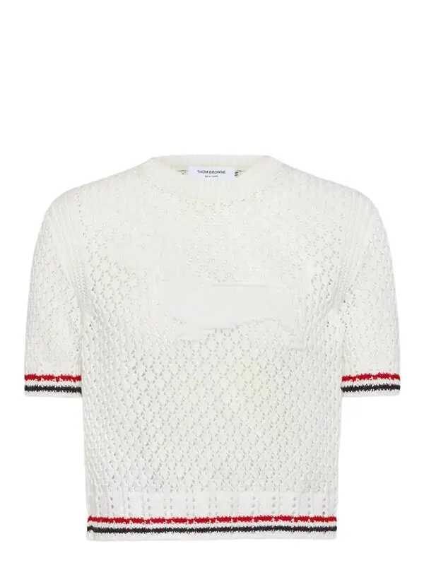 Thom Browne Hector Pointelle T-shirt - White