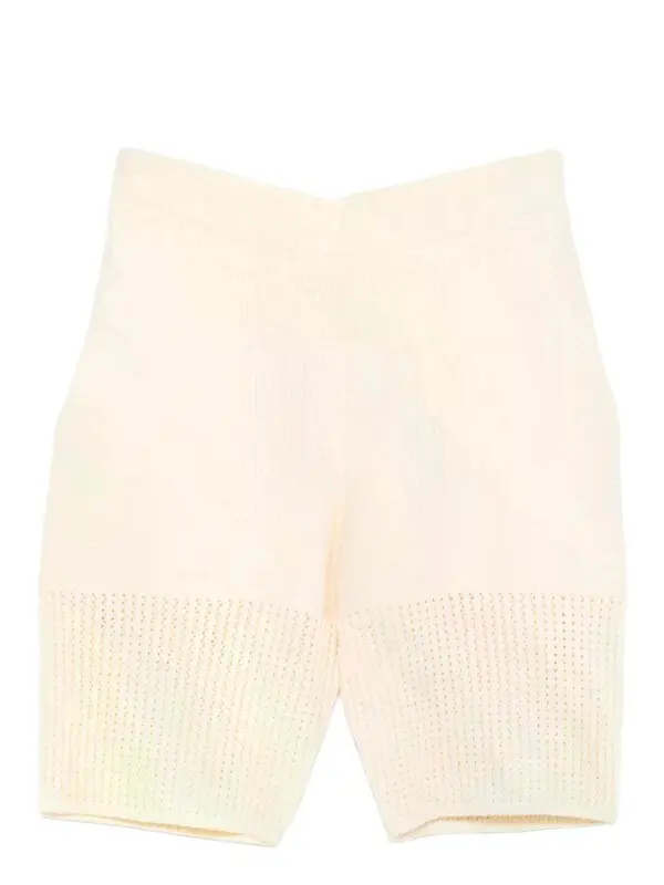 Issey Miyake Knitted Shorts - Neutrals