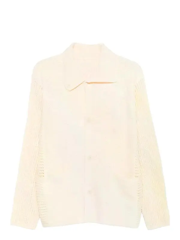 Issey Miyake Pocket Button Cardigan - Neutrals