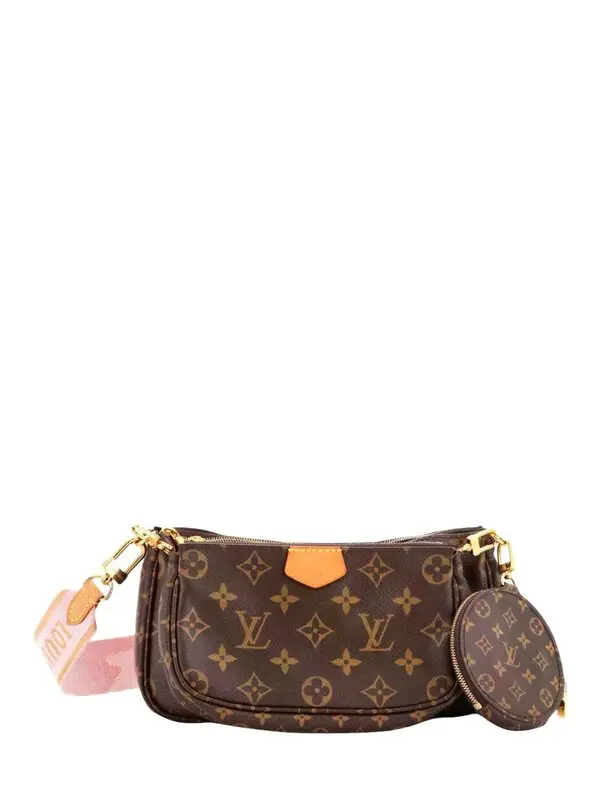 LOUIS VUITTON Multi Pochette Accessoires Monogram Canvas Crossbody Bag - Brown