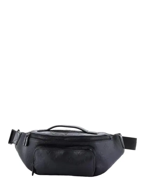 LOUIS VUITTON Rush Bumbag Monogram Shadow Leather Belt Bag - Black
